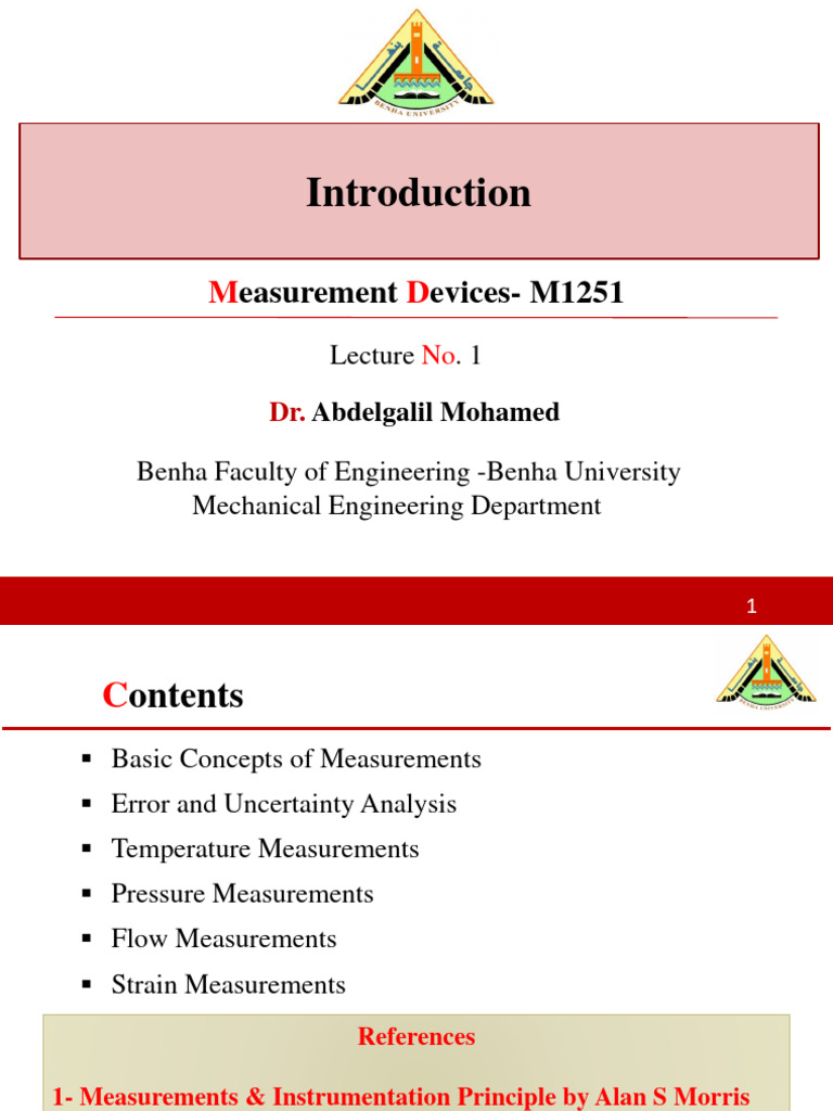 Measurements Lec 1 | PDF