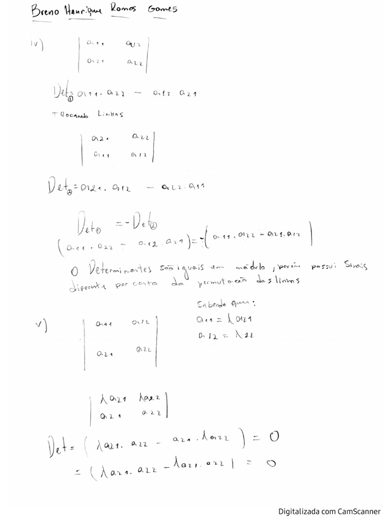 Álgebra Linear. 2 | PDF