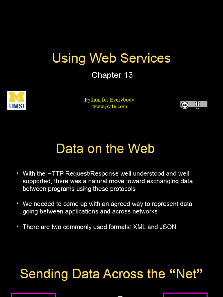 Pythonlearn 13 WebServices | PDF