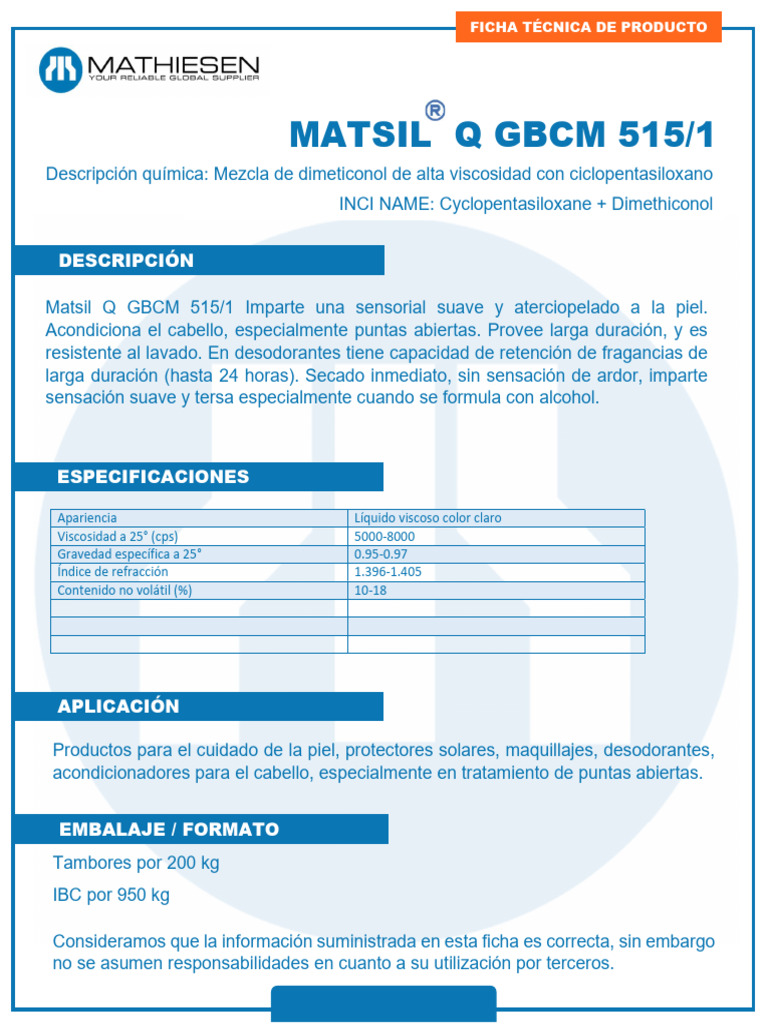 Matsil Q GBCM 515-1 | PDF