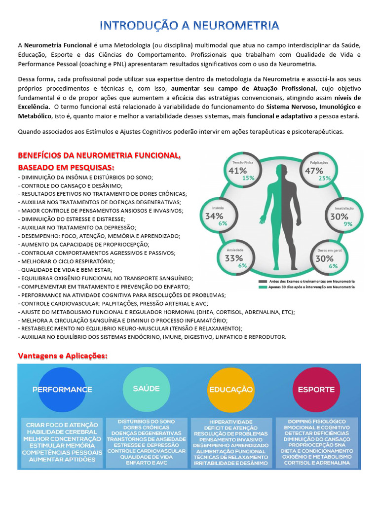 Apostilas Cna Introducao A Neurometria | PDF | Depressão | Corpo humano