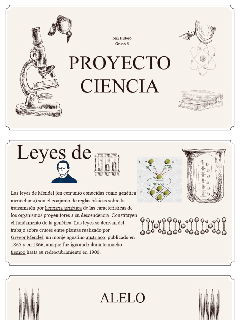 Cream and Green Illustrative Science Project Presentation 1 | PDF