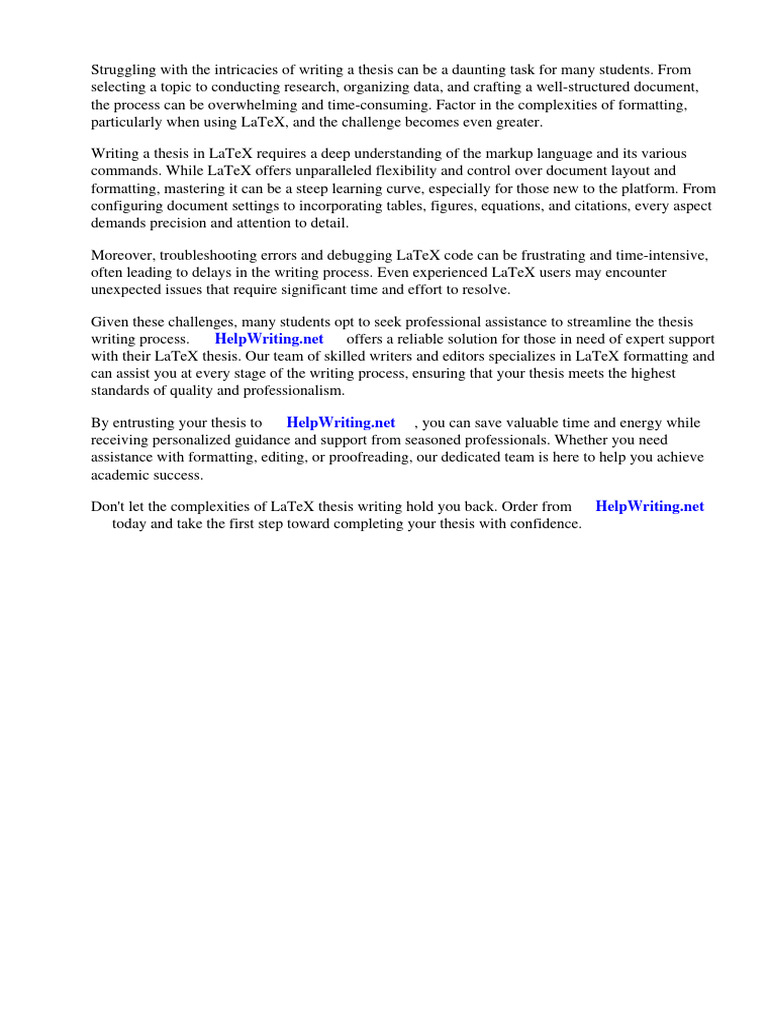 Thesis Latex Example | PDF