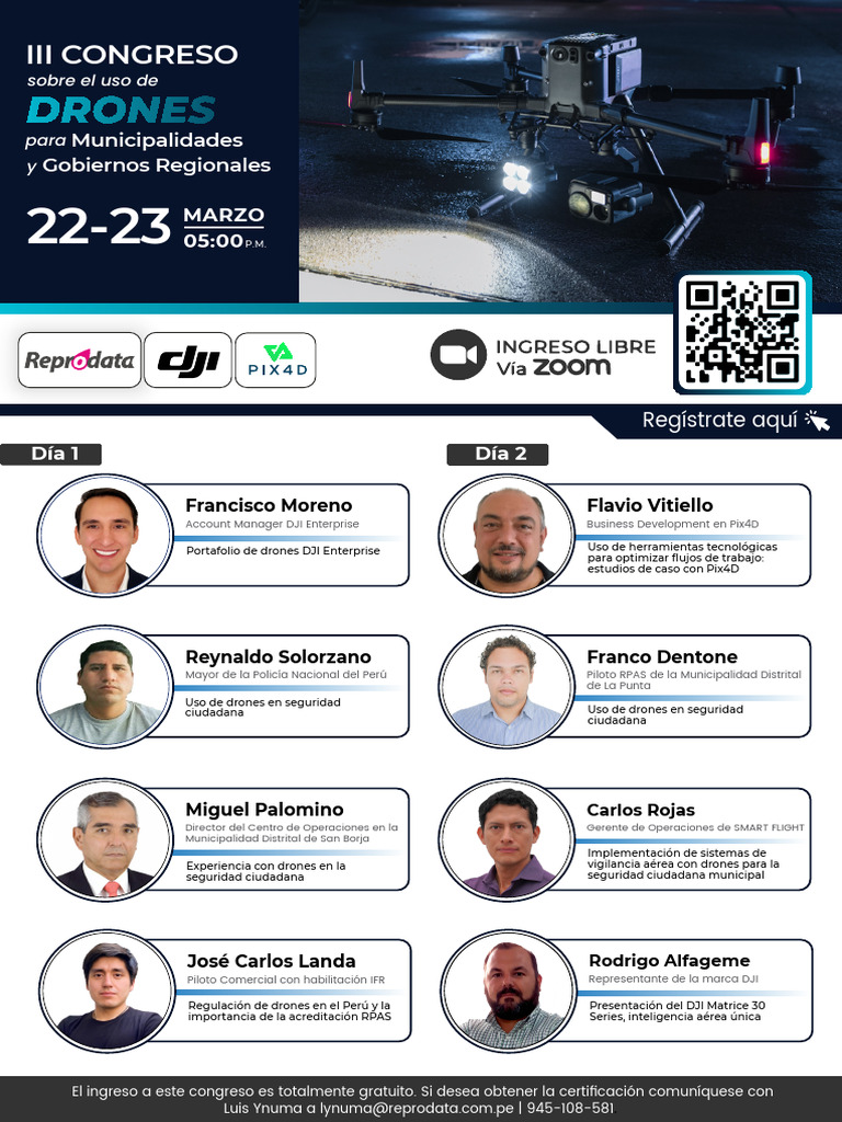 Brochure Expositores DRONES | PDF | Vehículo aéreo no tripulado | Aviación