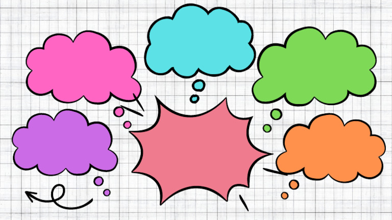 Brainstorming Lluvia de ideas Mapa Conceptual Doodle Multicolor | PDF