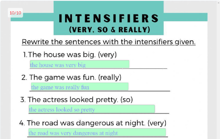 2. intensifiers 1 | PDF