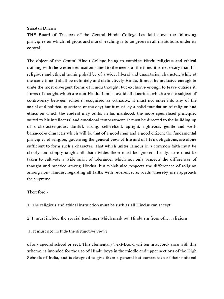 Sanatan Dharm Pdf Dharma Religious Belief And Doctrine