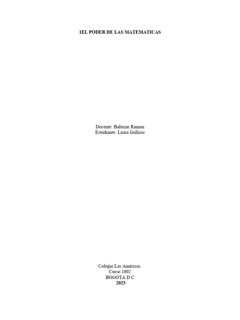 Las Matematicas | PDF | Matemáticas | Science