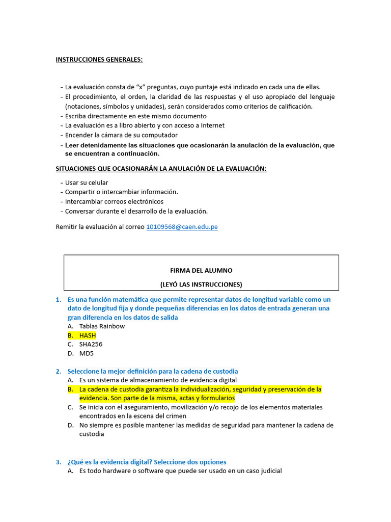 Evaluacion - 1.CAEN-CURSO ANALISIS FORENSE. - v2 | PDF