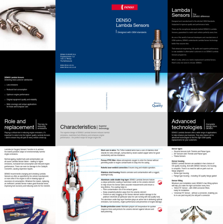Lambda Sensor Leaflet English | PDF | Chemistry | Physical Sciences
