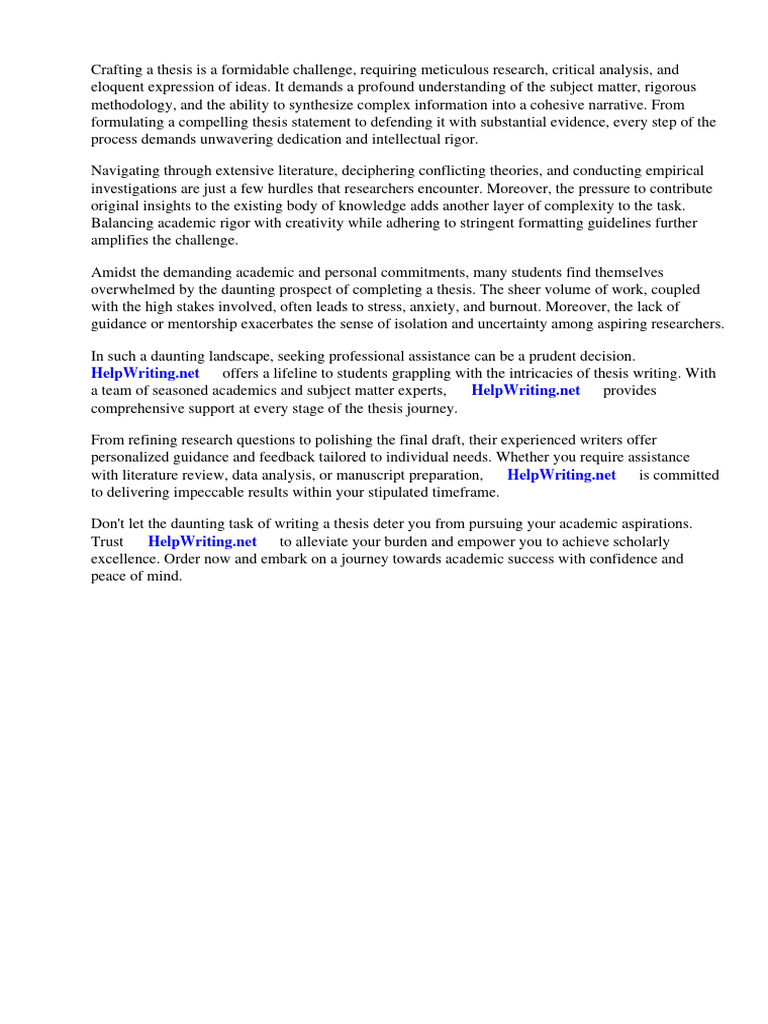 Thesis One Sentence | PDF | Essays | Thesis