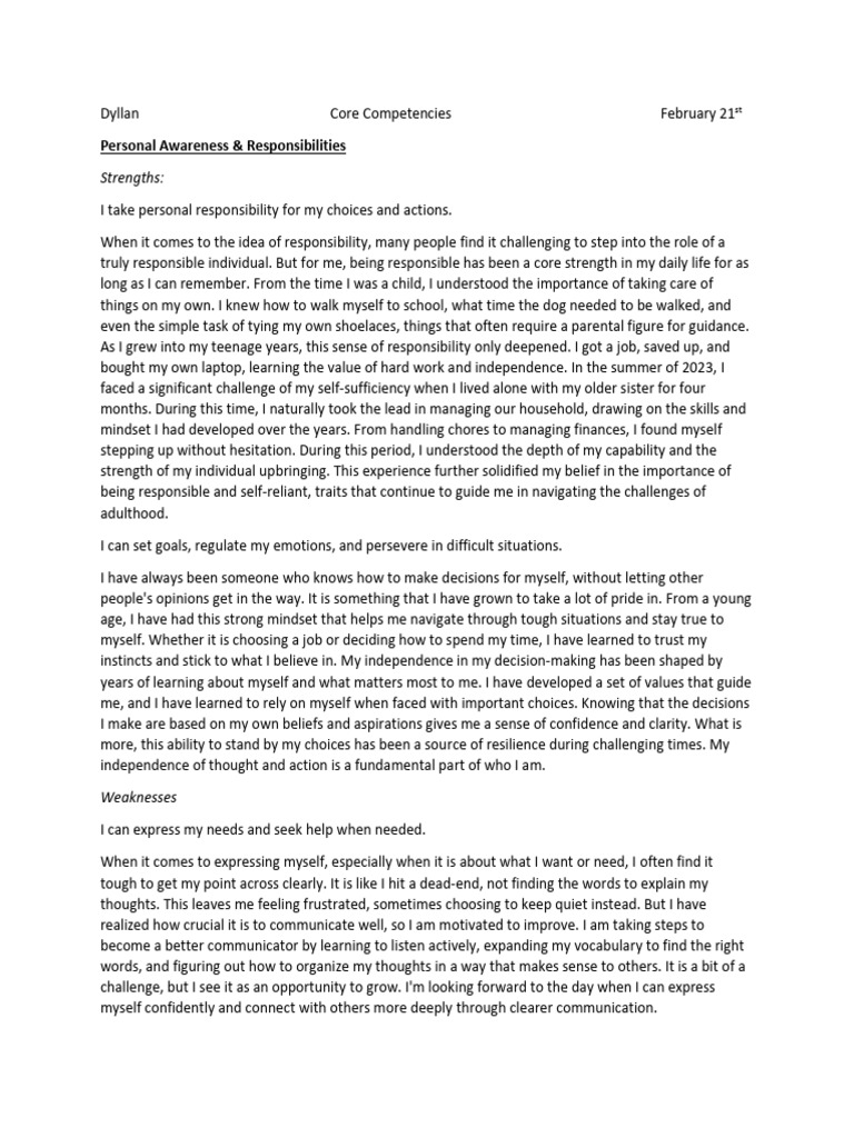 Core Competencies | PDF | Thought | Creativity