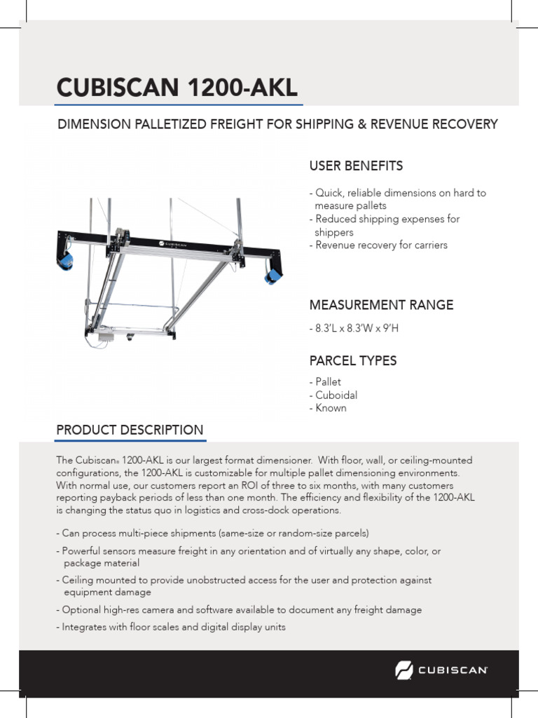 CS 1200-AKL Product Brochure 2-2024 | PDF | Cargo | Pallet