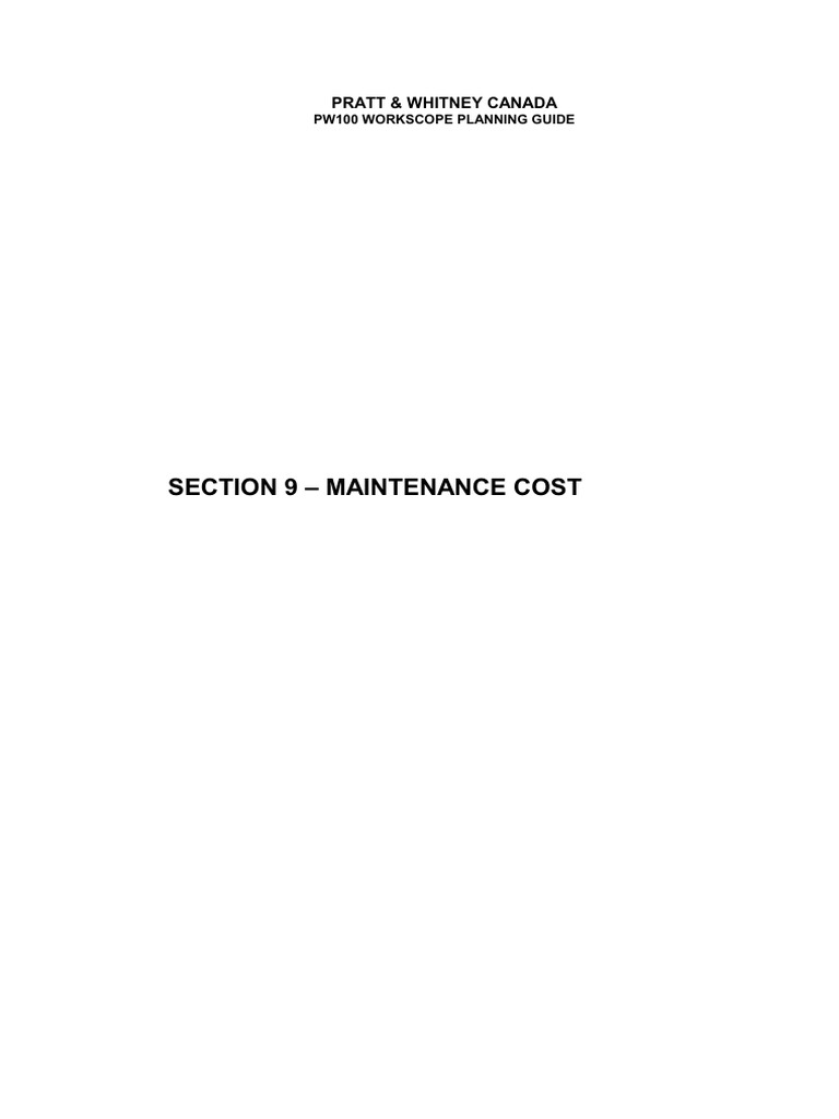 PW100 - Maint Cost | PDF