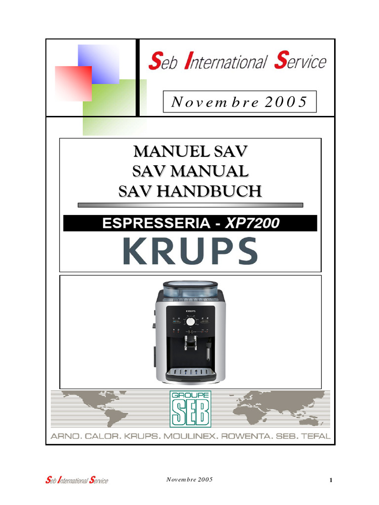 Krups Xp7200 Seb Sm | PDF