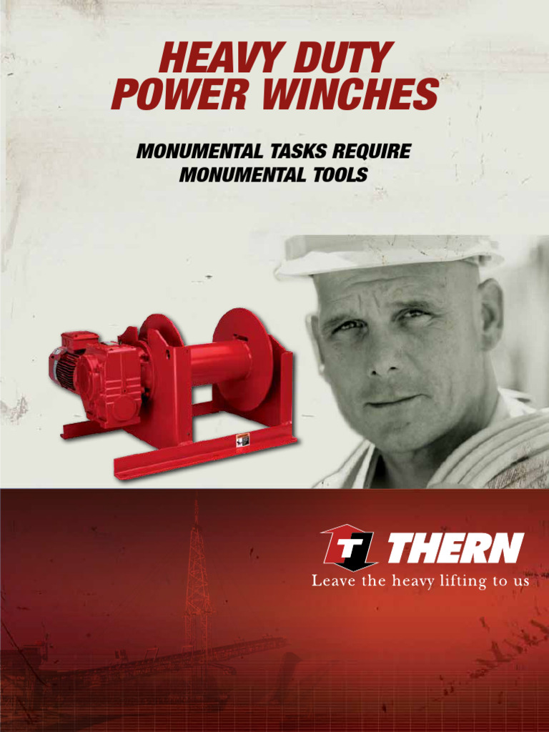 HeavyDuty PowerWinch Brochure | PDF | Bearing (Mechanical) | Gear