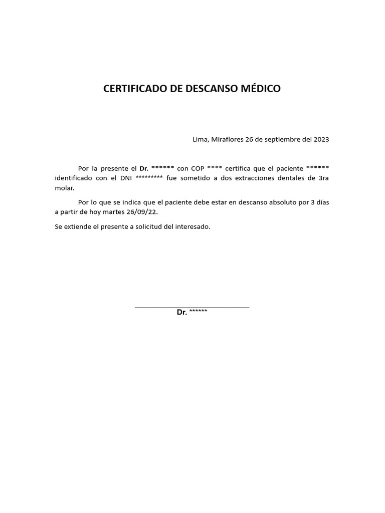 Descanso Médico | PDF