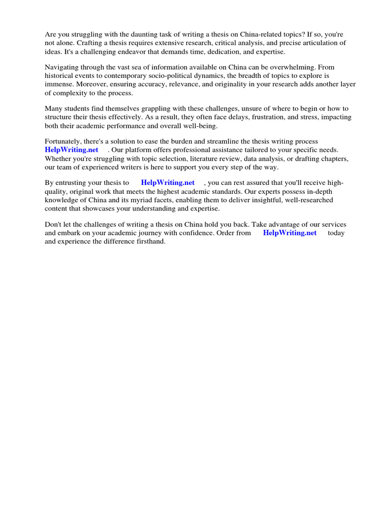 China Thesis Database | Download Free PDF | China | World Politics
