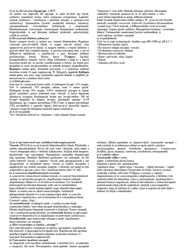 Anatómia | PDF