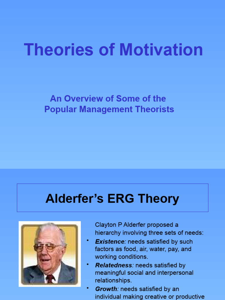 Motivation Theories for Managers | PDF | Motivational | Motivation