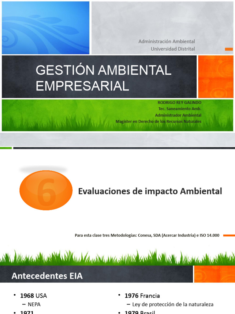 11.3 GAE EIA | PDF | Evaluación de impacto ambiental | Entorno natural