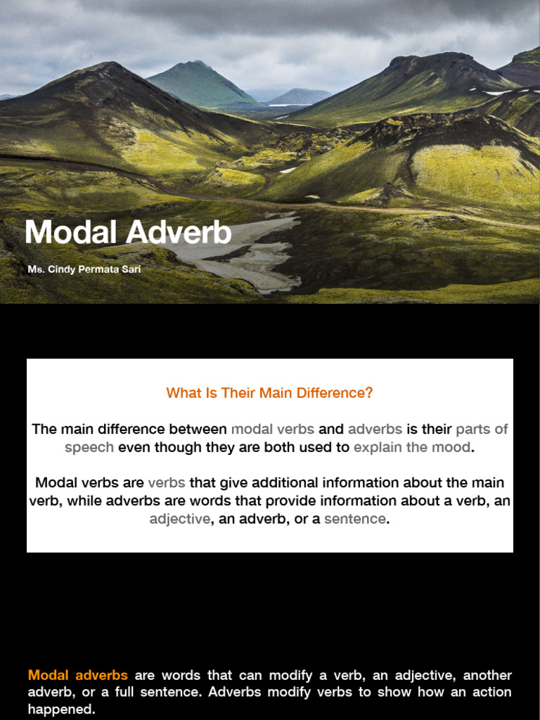 Modal Verb and Adverb | PDF