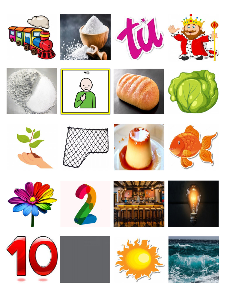 Palabras Monosilabas Con Imagenes | PDF