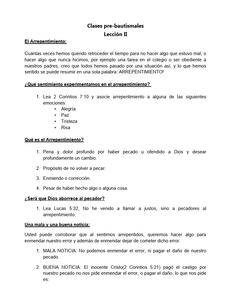 Clases 2 Btis | PDF | Pecado | Teología