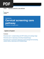 Cervical Cancer Screening Flow Charts | PDF | Cervical Cancer ...