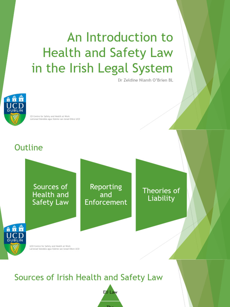 An Introduction To Health and Safety Law in | PDF