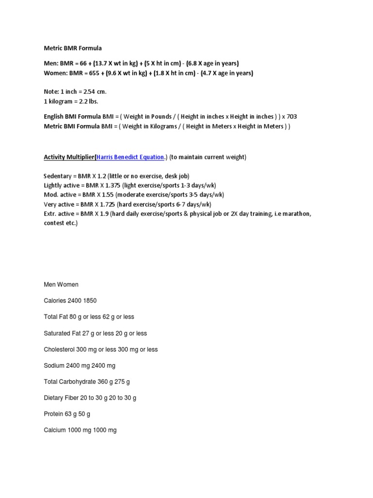 Diet Plan | PDF | Food Energy | Vitamin