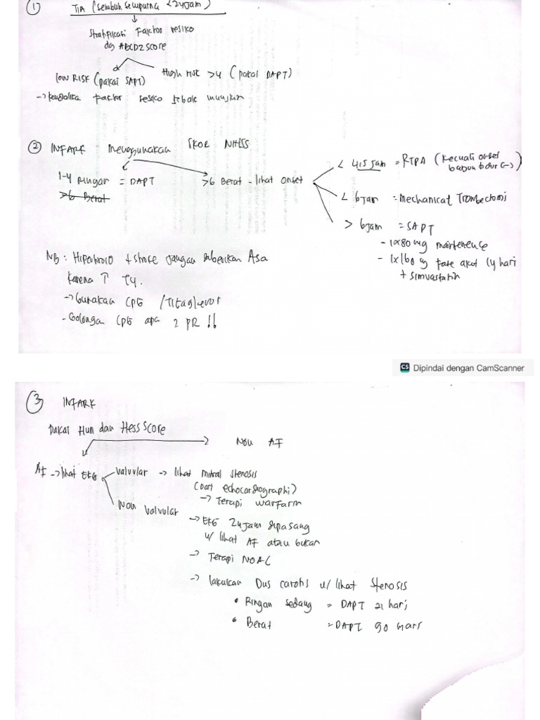 Algoritma Tia Dan Infark | PDF