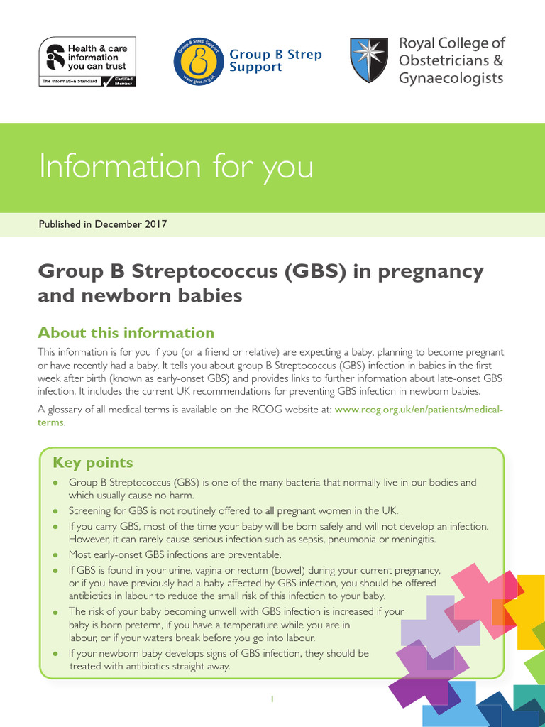 Pi Gbs Pregnancy Newbornnewlogo21 | PDF | Childbirth | Pregnancy