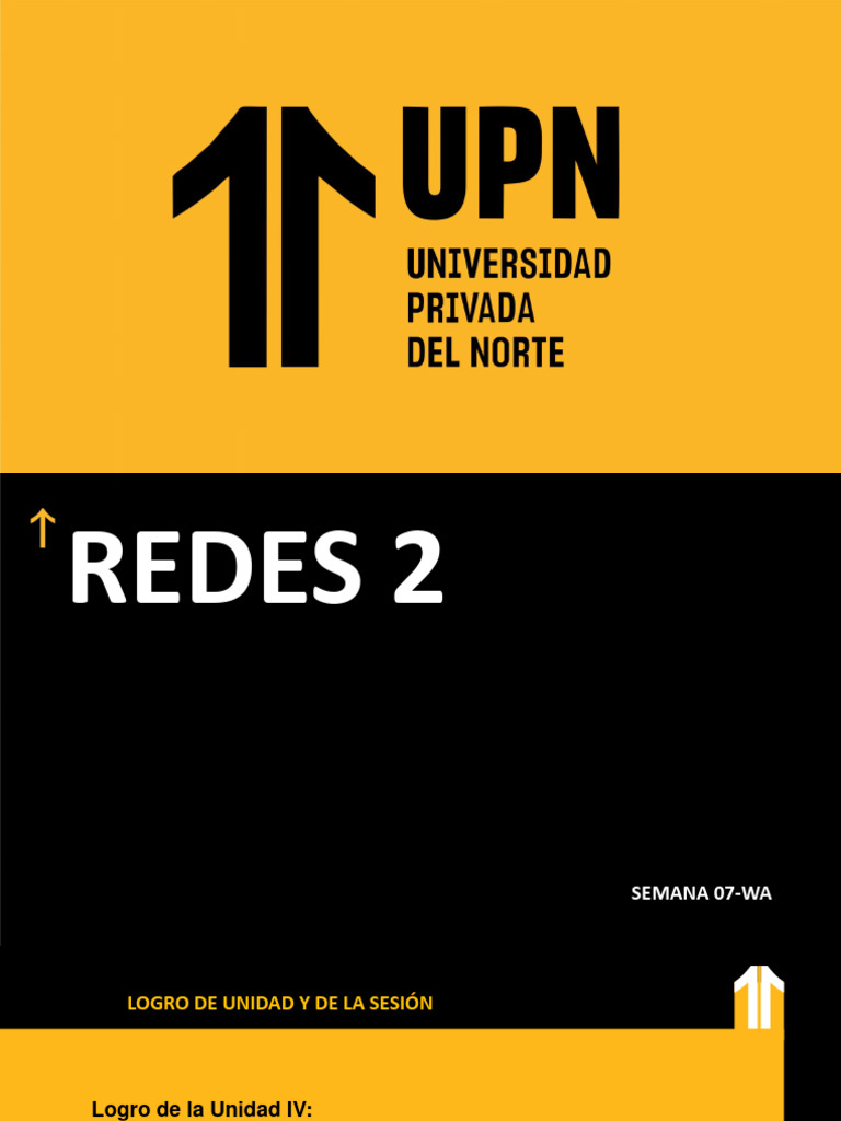 REDES - 2 - Semana7 - 2024-0-WA | PDF