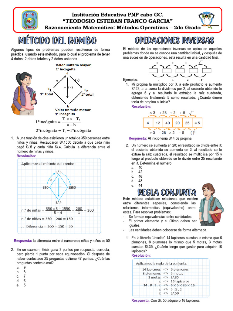 Practica-2°-RM-Metodos operativos | PDF | Raíz cuadrada