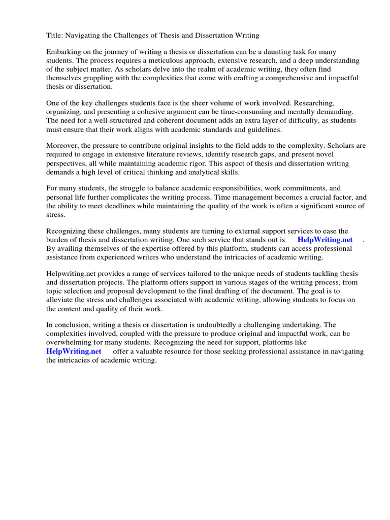 Thesis and Dissertation Meaning | PDF | Thesis | Essays