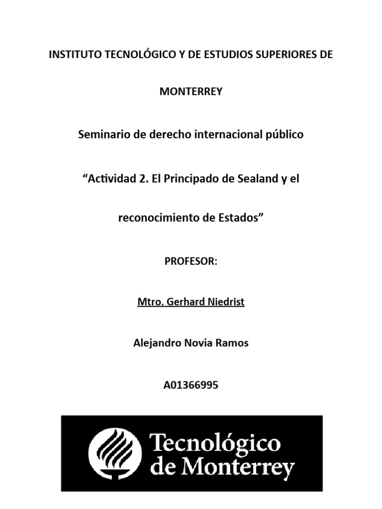 El Principado de Sealand: Historia y Estado | PDF | Ciencias Políticas ...