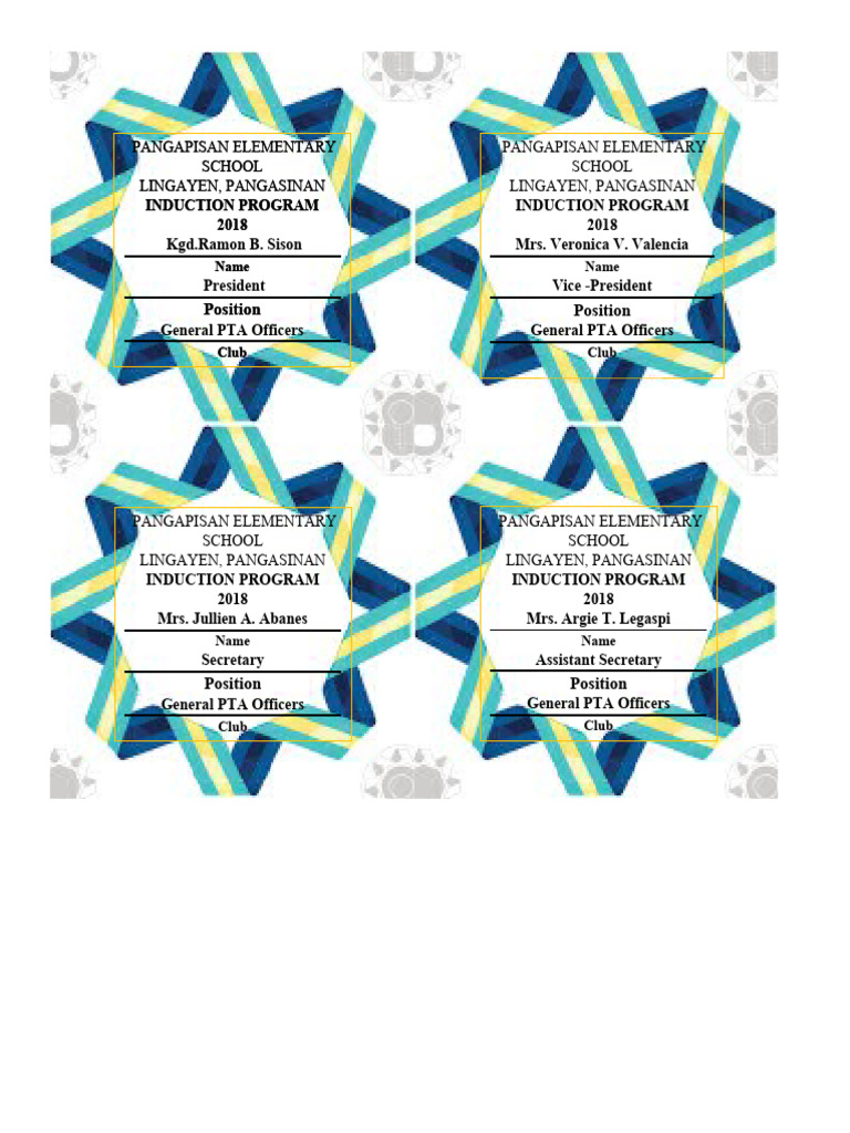 PTA and Student Leaders Induction | PDF