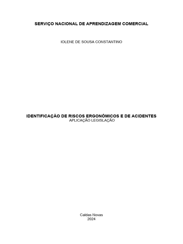 Modelo atividade1+UC+3+Fator+de+rico+ergonomia | PDF