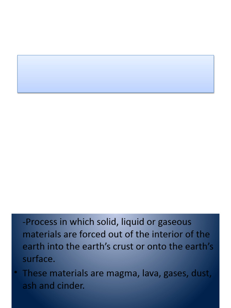 Understanding Vulcanicity Processes | PDF