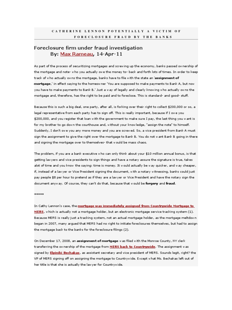 Signature Elpiniki Bechakas On Assignment Robo | PDF | Foreclosure ...