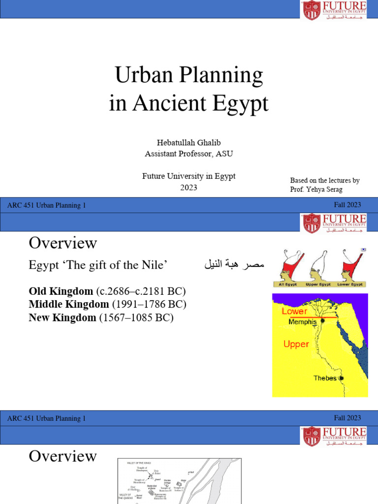 Ancient Egypt Urban Planning | PDF