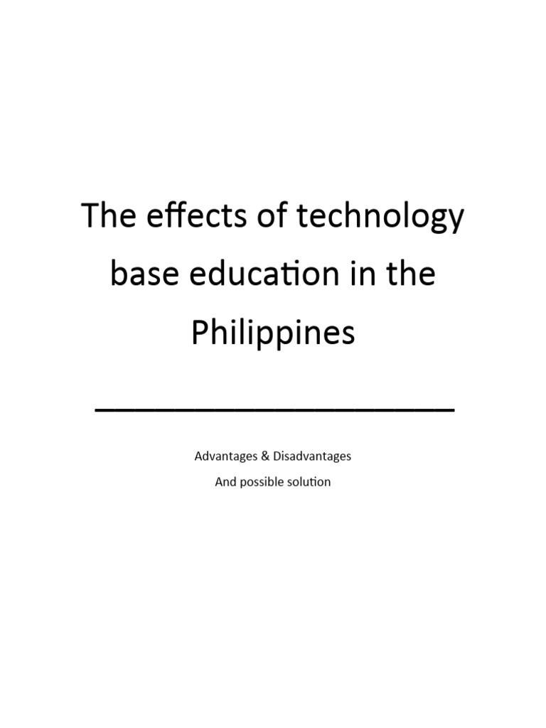 Technology Base Education | PDF
