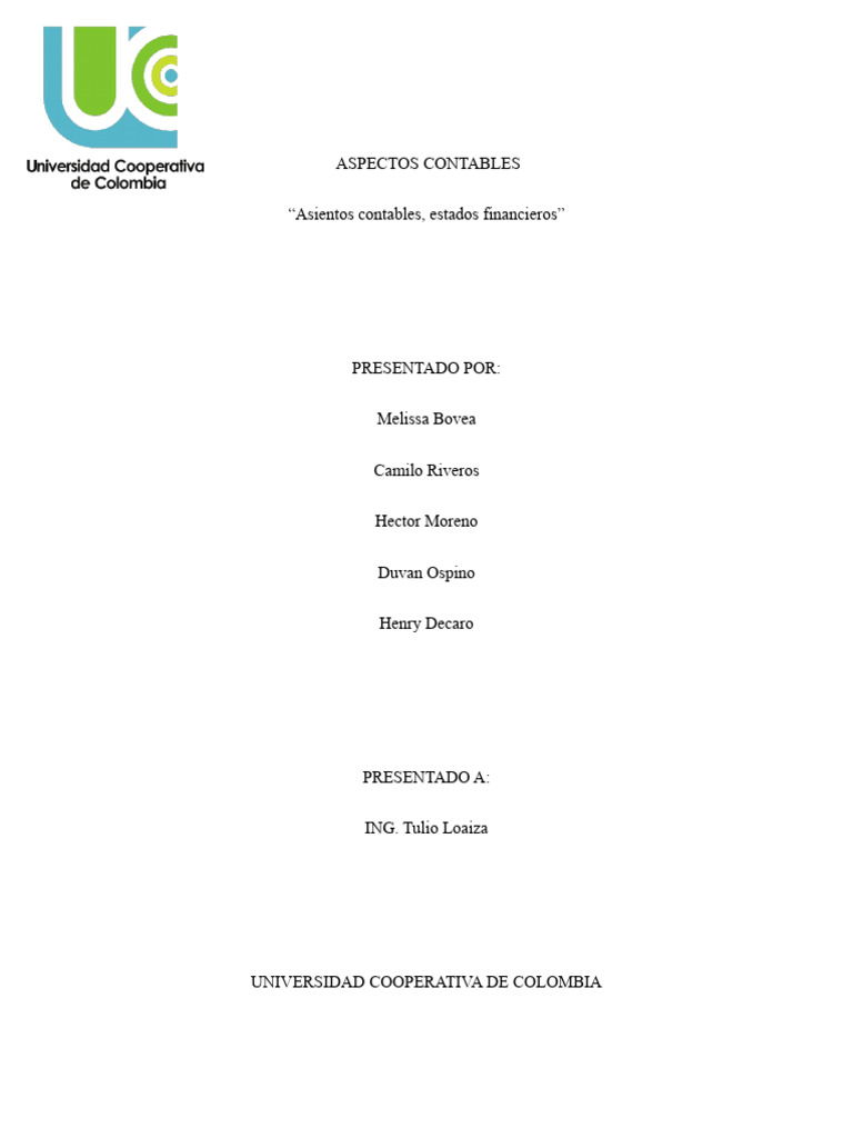 Actividad Final (Aspectos Contables) | PDF