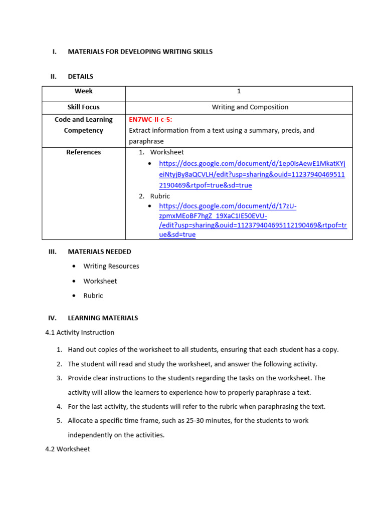 Paraphrasing Skills Development Guide | PDF | Climate Change | Plagiarism