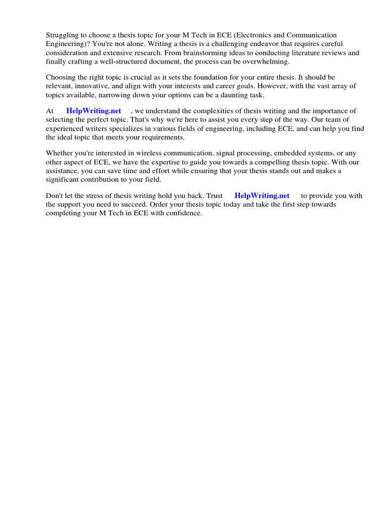 Thesis Topics For M Tech Ece | PDF | Communication | Machine Learning