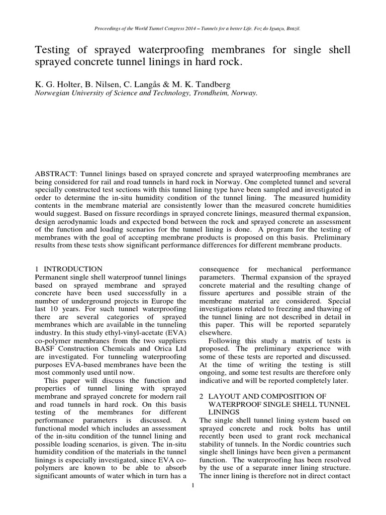 6-Testing of Sprayed Waterproofing Membranes For Single Shell - SCTL in ...