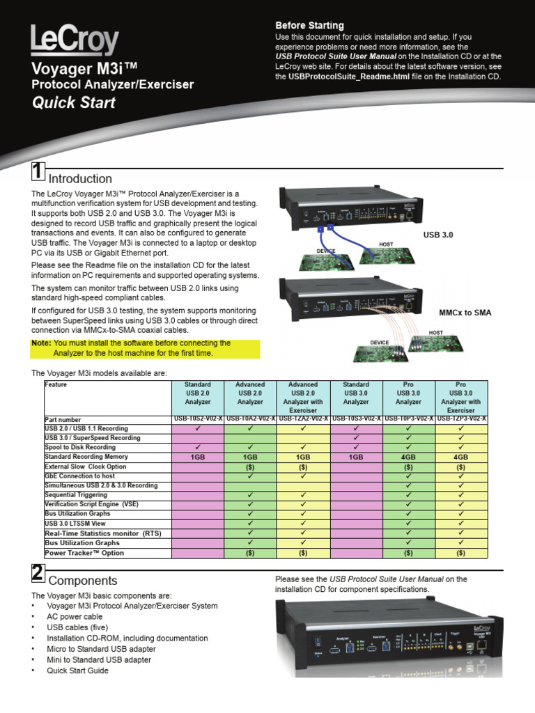 Voyagerm 3 Quickstart | PDF | Usb | Personal Computers