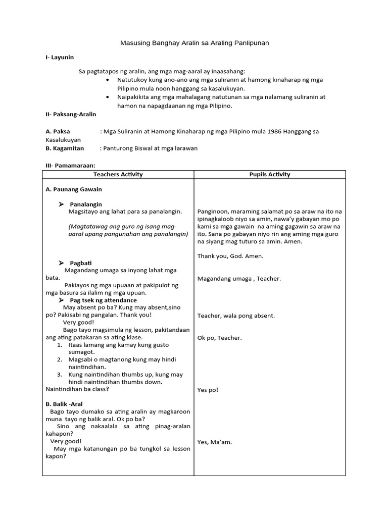 AP - Lesson Plan | PDF