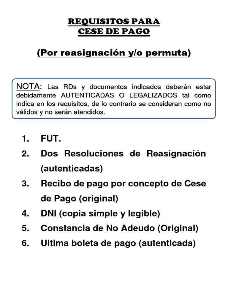 REQUISITOS | PDF